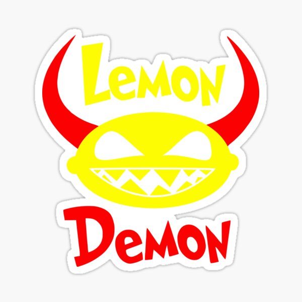"Lemon-Demon-Merch" Sticker for Sale by studiedbellart | Redbubble