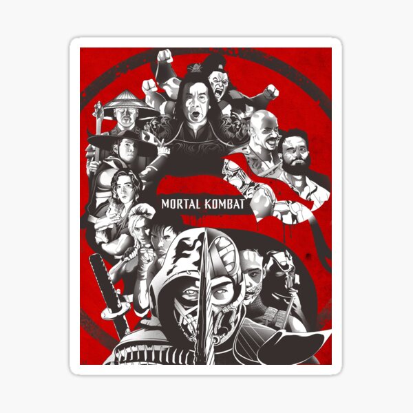 "MK Movie Poster Red" Sticker for Sale by choquelisa62 | Redbubble