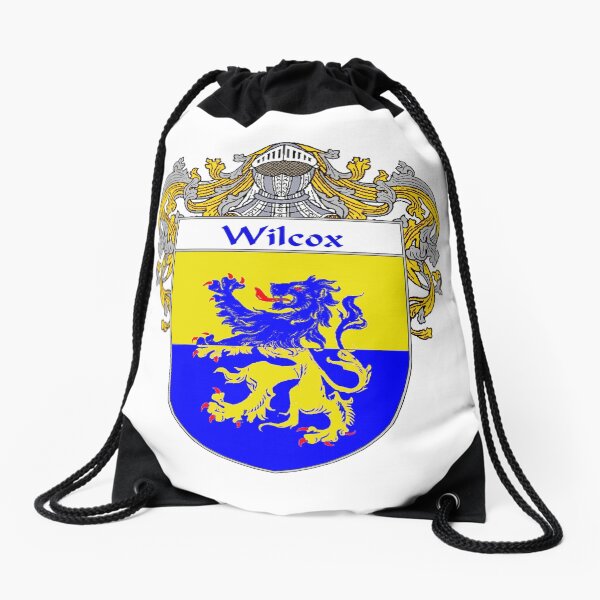 "Wilcox Coat of Arms / Wilcox Family Crest" Drawstring Bag for Sale by ...