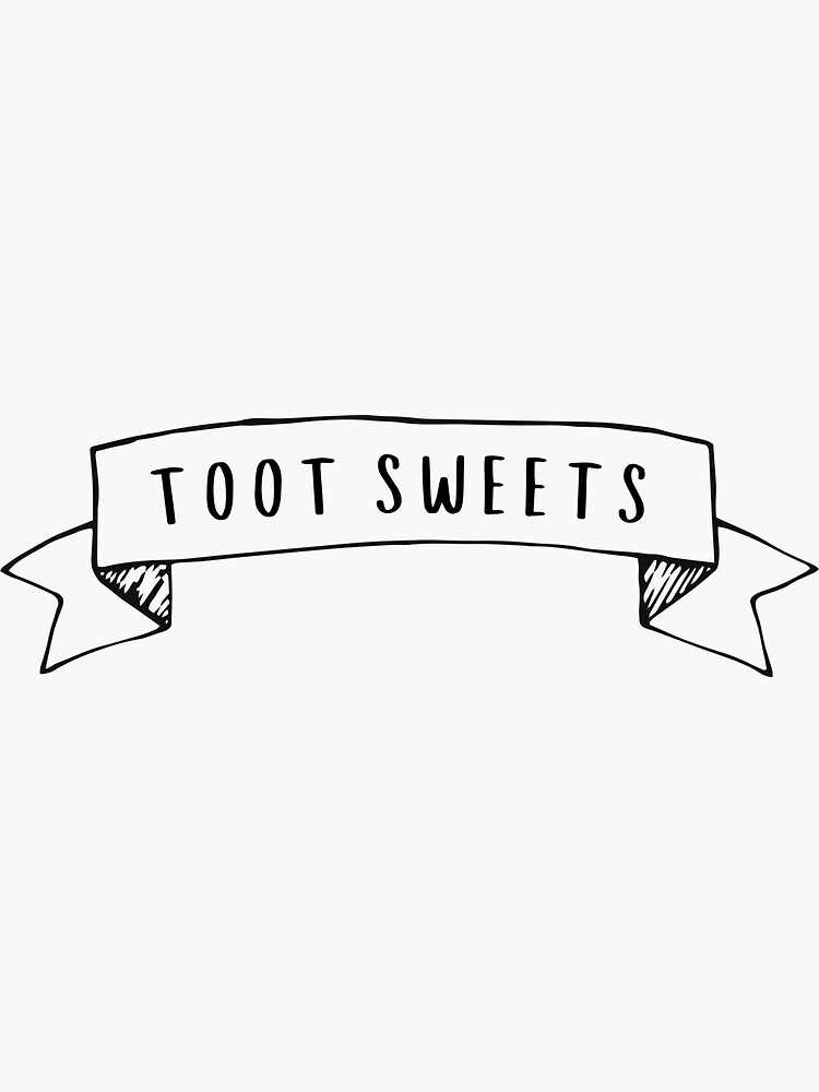 "Toot Sweets" Sticker by inspiredtiger | Redbubble