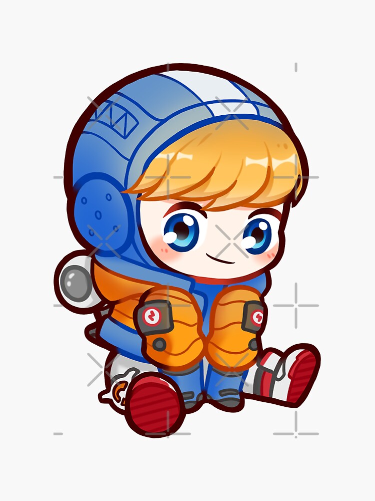 Pegatina «Chibi Wattson de Apex legends» de Lanrotte | Redbubble