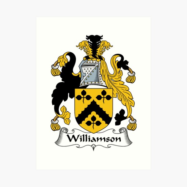 "Williamson Coat of Arms / Williamson Family Crest" Art Print for Sale ...