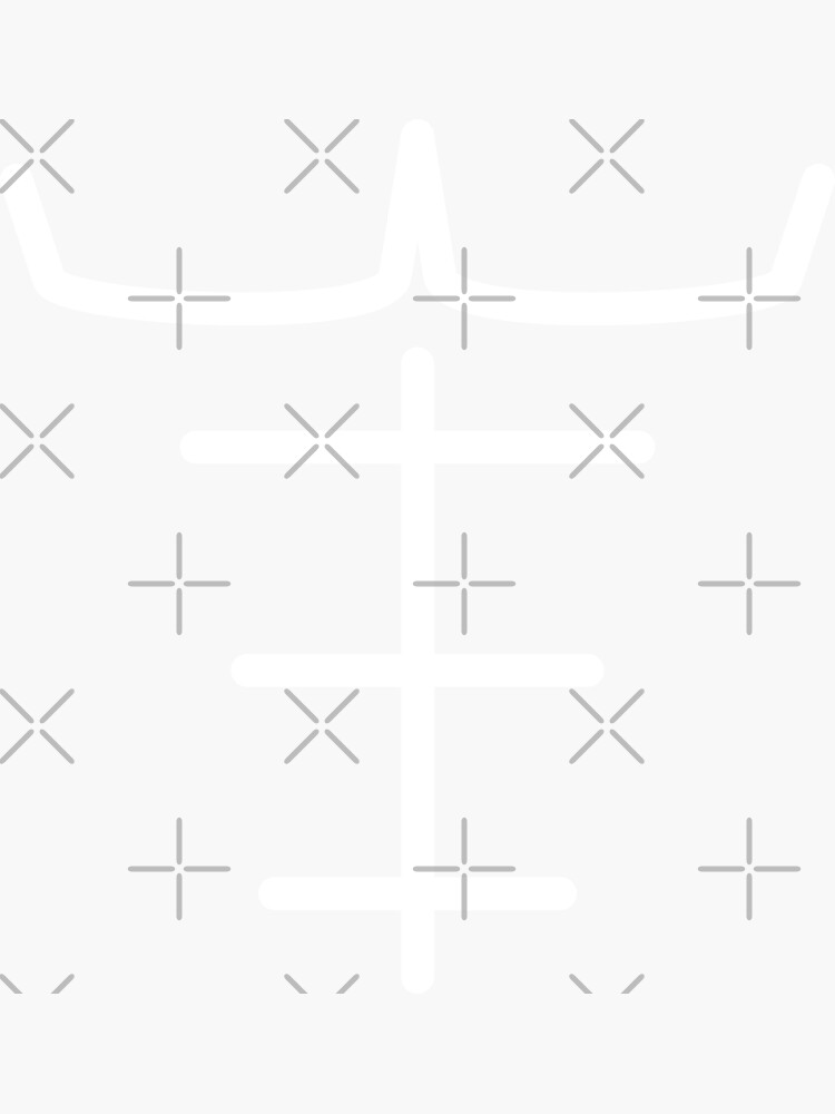 "Fake Abs line art white" Sticker for Sale by Qestar | Redbubble