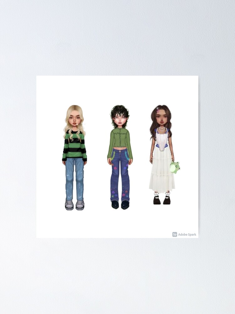 "Everskies girls sticker pack 3" Poster for Sale by archangel444 ...