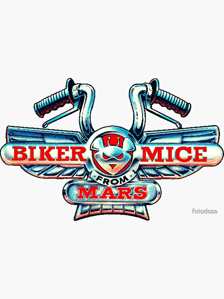 "Biker mice from Mars" Sticker for Sale by fotodose | Redbubble