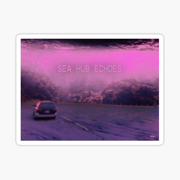 "Purple Sky / Sea Hub Echoes " Sticker for Sale by Pancracio | Redbubble