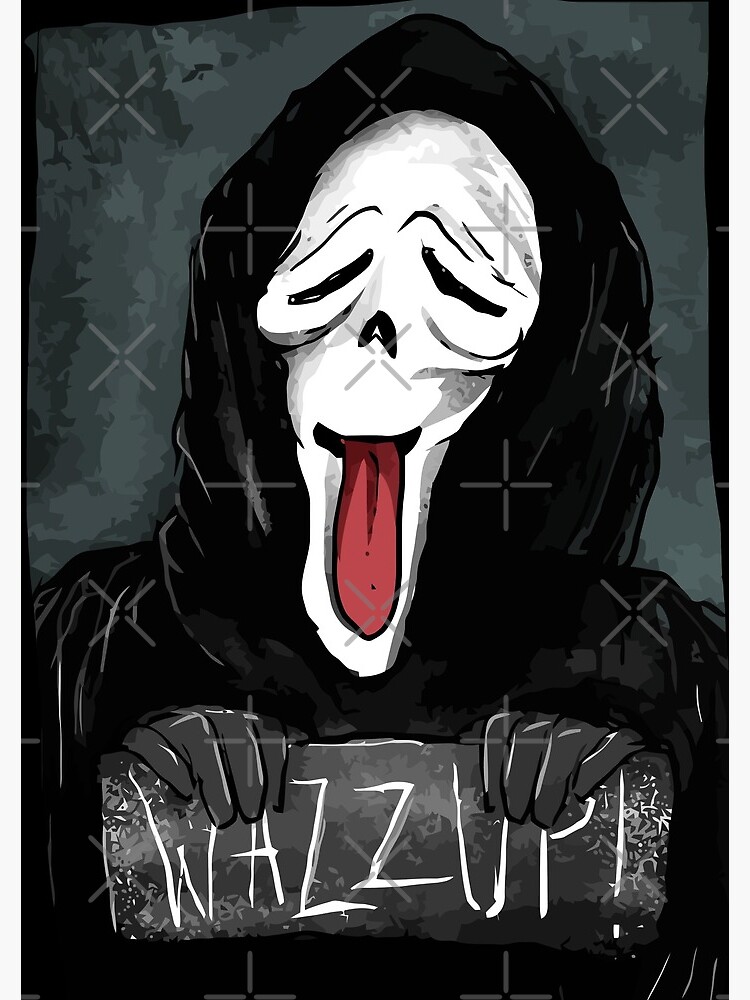 "Ghost Face Wazzup" Journal for Sale by deathanarchy | Redbubble