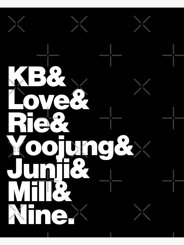 "ONLYONEOF & members names" Poster for Sale by lovely-day | Redbubble