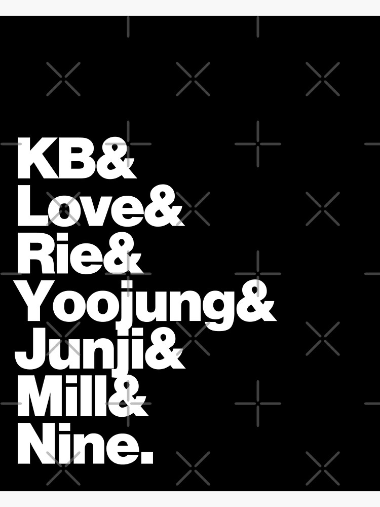 "ONLYONEOF & members names" Sticker for Sale by lovely-day | Redbubble