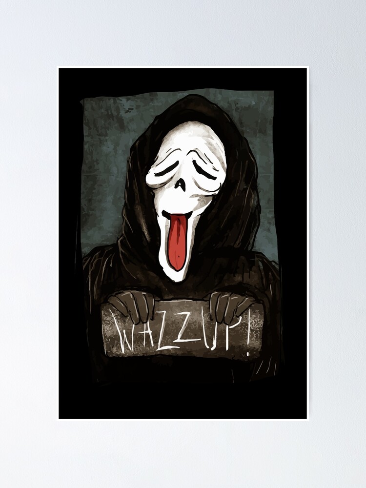 "Ghostface Wazzup Classic Color" Poster for Sale by deathanarchy ...