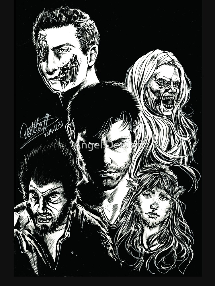 "Grimm Fanart" T-shirt for Sale by angeldettlaff | Redbubble | grimm ...