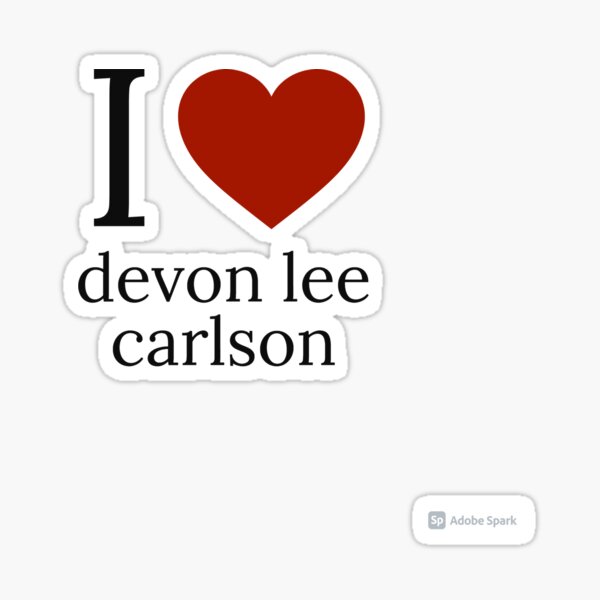 "I Heart Devon Lee Carlson" Sticker for Sale by archangel444 | Redbubble