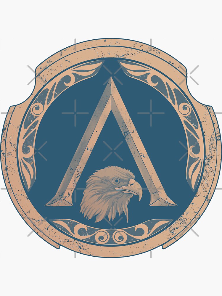 "Golden Eagle Eagle of Sparta" Sticker by NicGrayGraphic | Redbubble