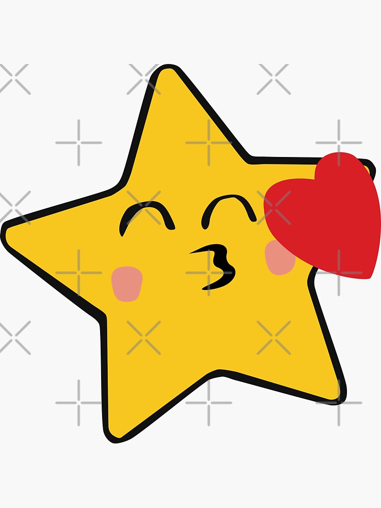 "Cute Baby Starfish Kiss" Sticker for Sale by iscaStudioArt | Redbubble