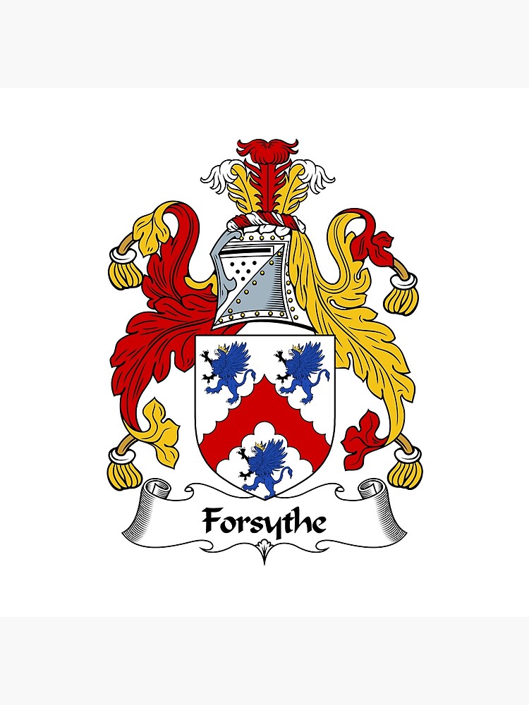 "Forsythe Coat of Arms / Forsythe Family Crest" Throw Pillow for Sale ...