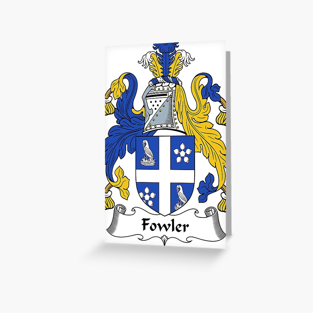 Tarjetas de felicitación «Escudo de armas de Fowler / cresta de la ...