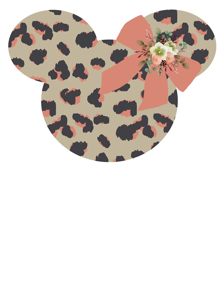 Disney Minnie Mouse Leopard Print Bow By Tang Pho Hoang