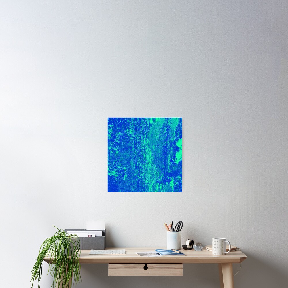 "Green And Blue Abstract Art" Poster for Sale by Ensjodesigns | Redbubble