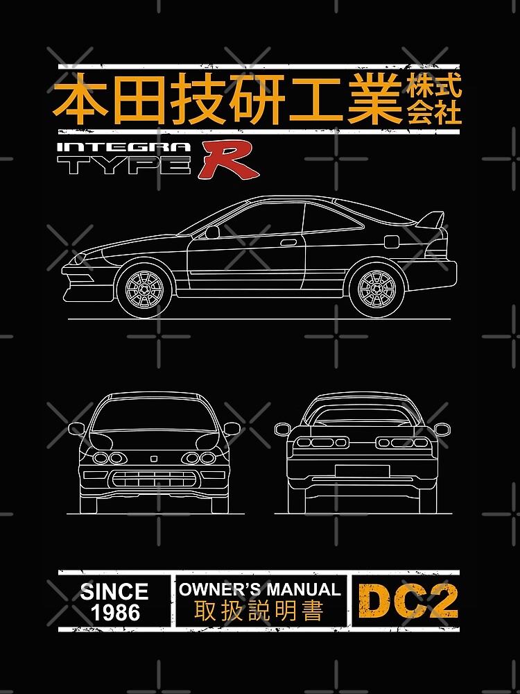 "Blueprint of the Integra Type R" Poster for Sale by rogue-design ...