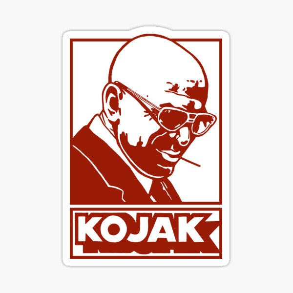 "KOJAK" Sticker for Sale by kosisiteni | Redbubble