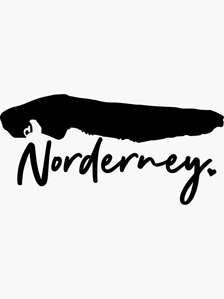 "Norderney Silhouette, North Sea island in Germany" Sticker by mgoo ...