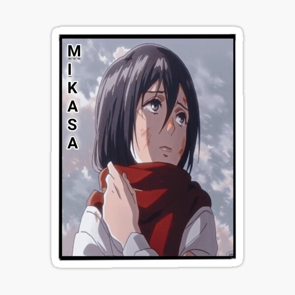 "Mikasa ackerman " Sticker for Sale by HaneStore | Redbubble