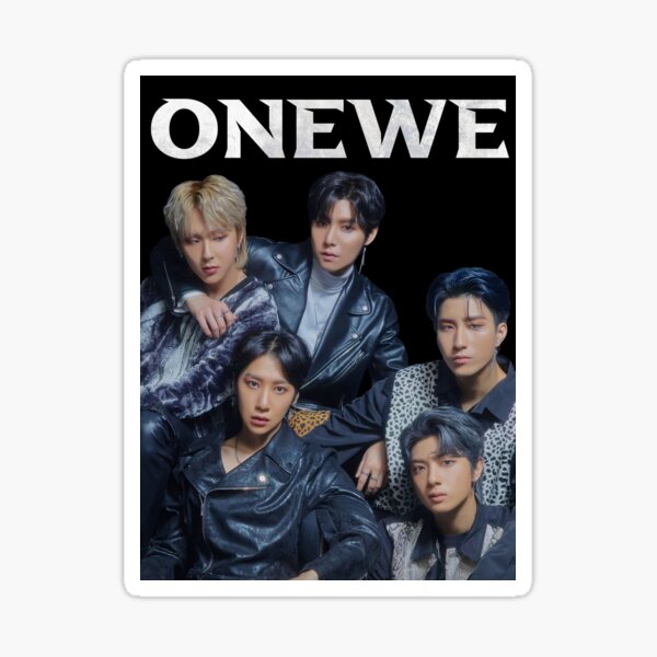 "ONEWE - vintage classic rock inspired merch" Sticker for Sale by ...