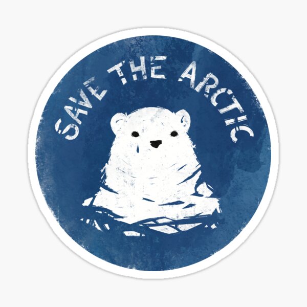 "SAVE THE ARCTIC" Sticker for Sale by TrottingPencil | Redbubble