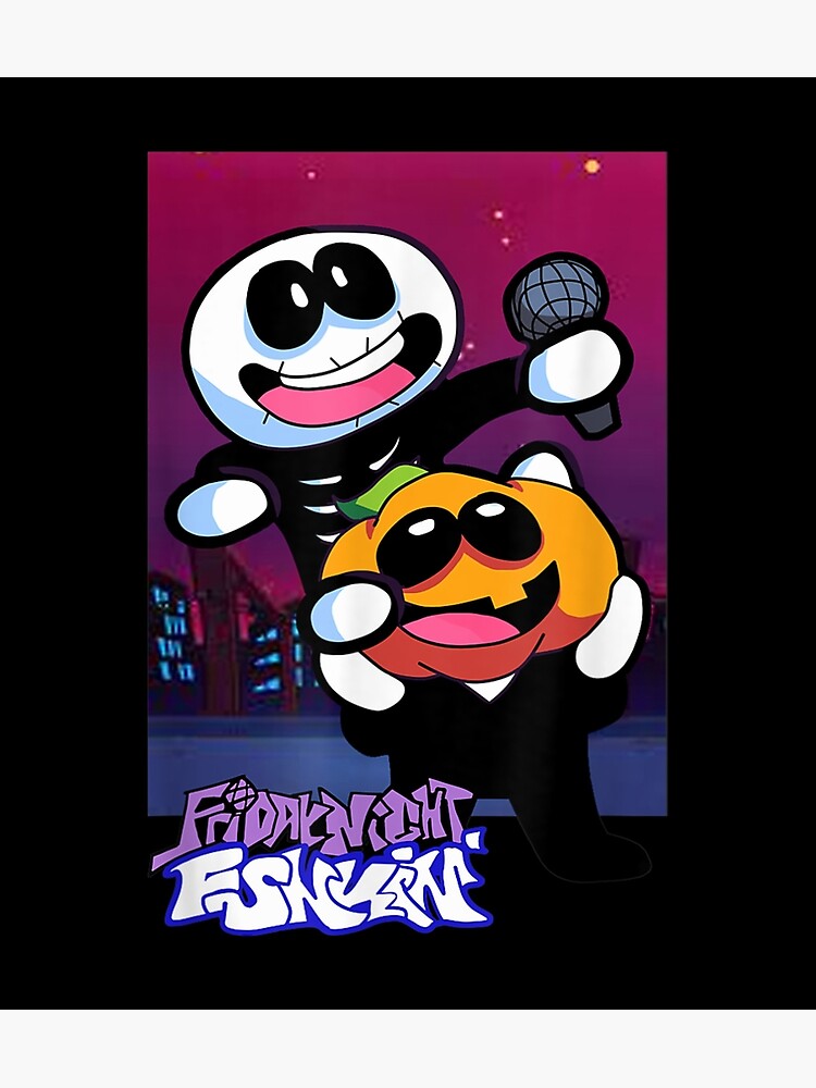 "Friday Night Funkin Skid and Pump Art" Poster by KellyLSanchez | Redbubble