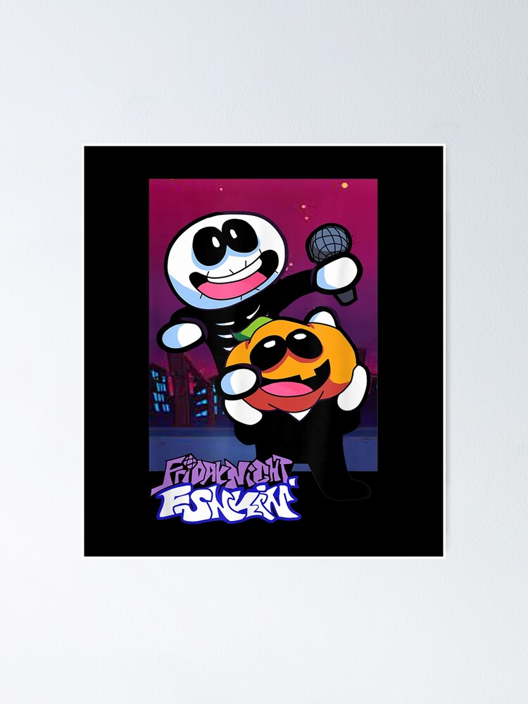 "Friday Night Funkin Skid and Pump Art" Poster by KellyLSanchez | Redbubble