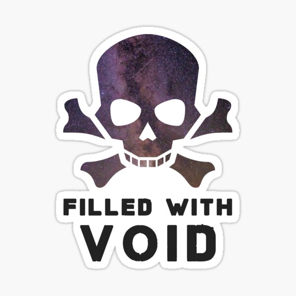 "Cosmic void skull head in universe style" Sticker by Blackvz | Redbubble