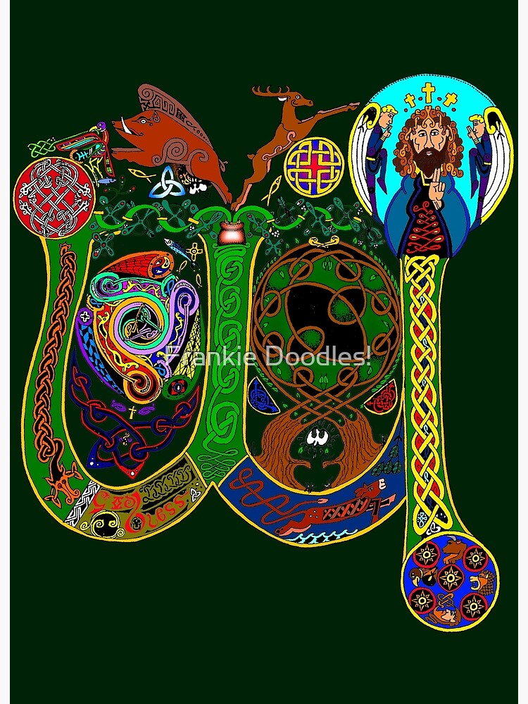 "A Celtic letter 'W'." Poster for Sale by Indigenous-Bert | Redbubble