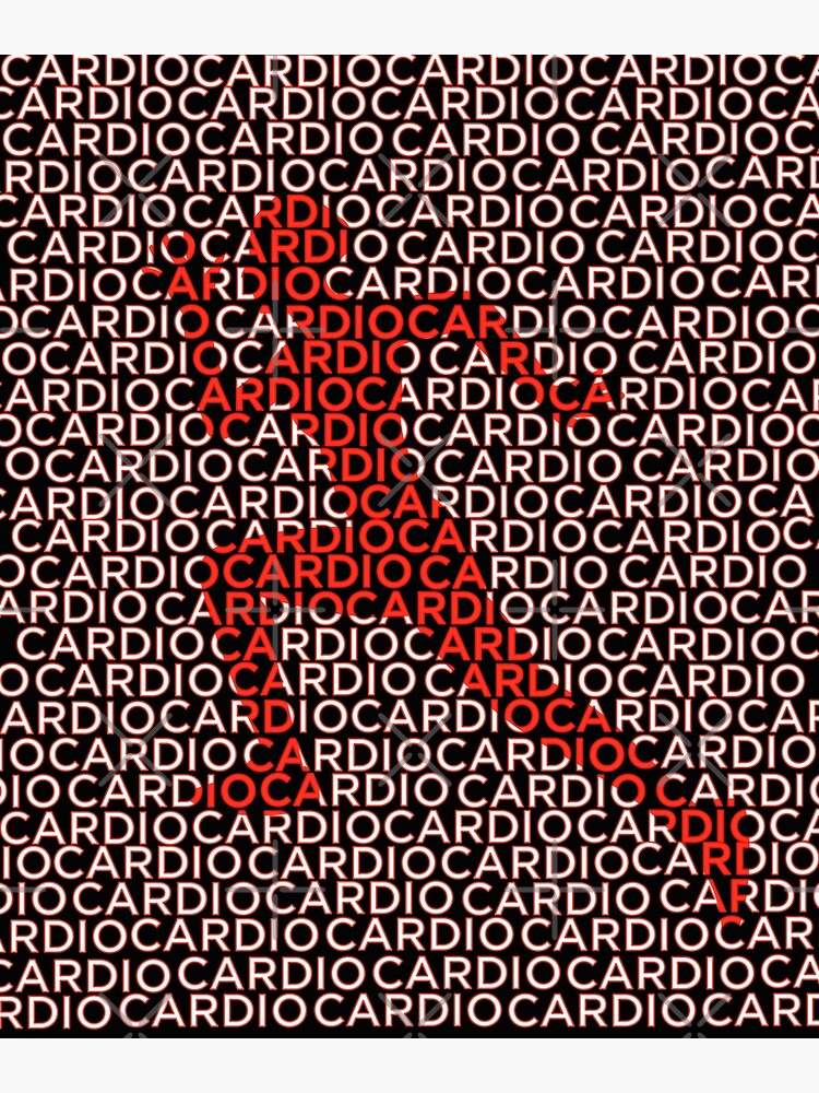 "Fitness Influencer - Cardio Everyday " Poster for Sale by Madan0494 ...