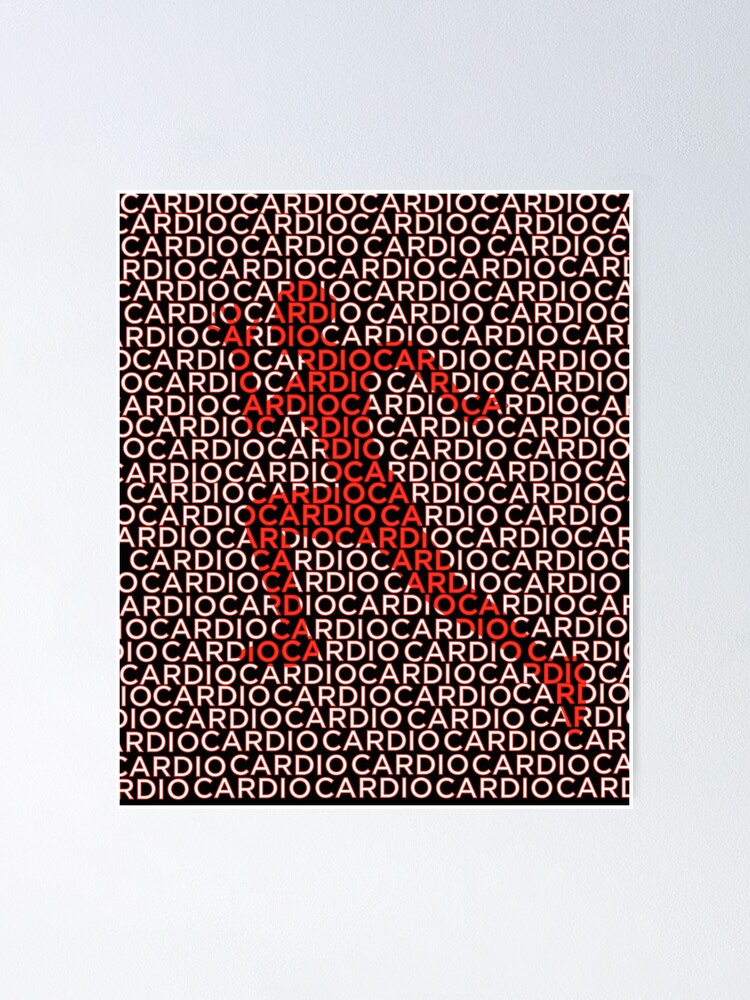 "Fitness Influencer - Cardio Everyday " Poster for Sale by Madan0494 ...