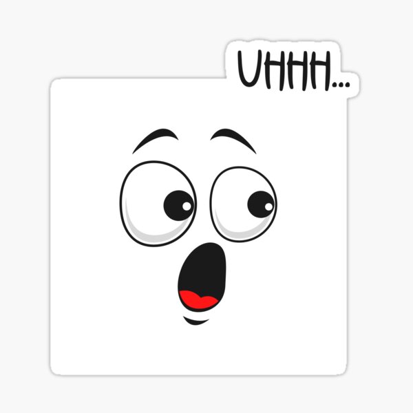 " UHHH" Sticker for Sale by H2O-Shop | Redbubble
