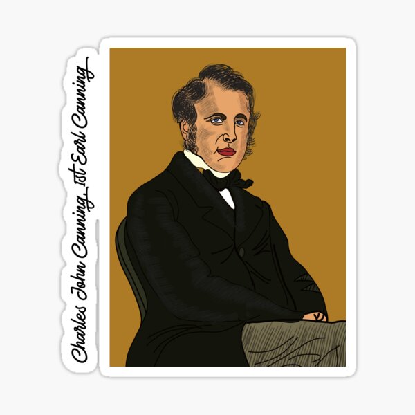 "Charles Canning, 1st Earl Canning painting " Sticker for Sale by ...