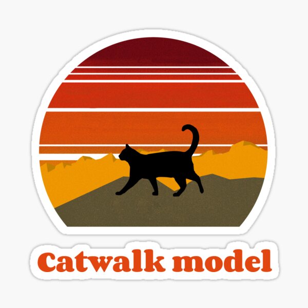 "Adorable catwalk model" Sticker by basileiossav | Redbubble