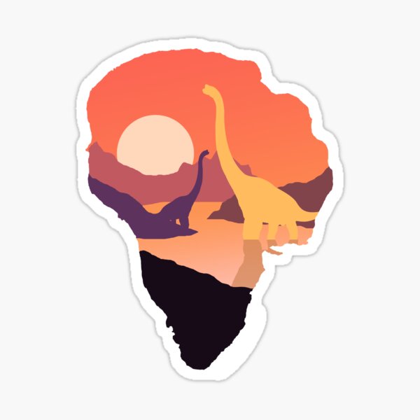 "Brachiosaurus " Sticker by Tridev-Designs | Redbubble