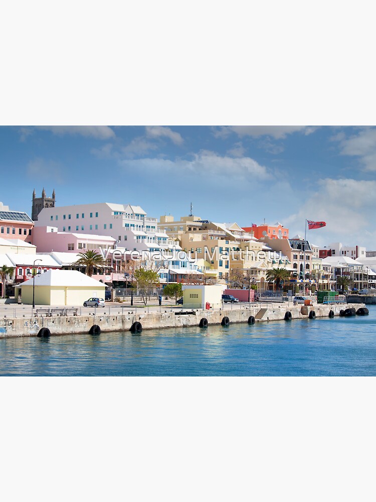 "Harbourfront of Hamilton, Bermuda" Sticker by onepony | Redbubble