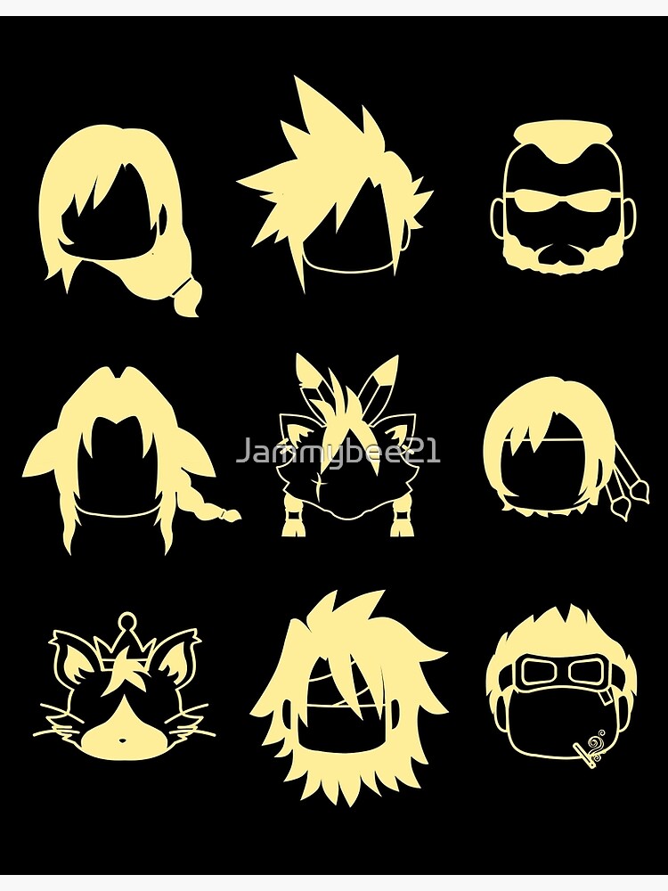 "Final Fantasy 7 | Whole Party icons | Final Fantasy 7 Remake Character ...
