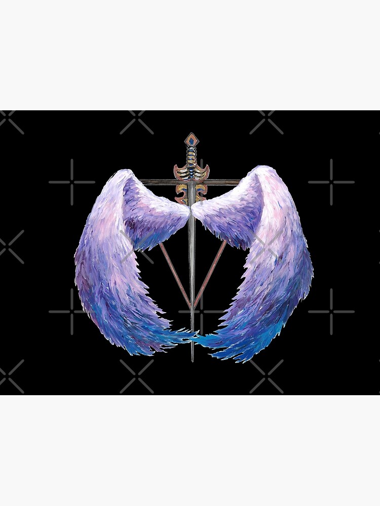"Angel wings and sword" Poster by RheaRealm | Redbubble