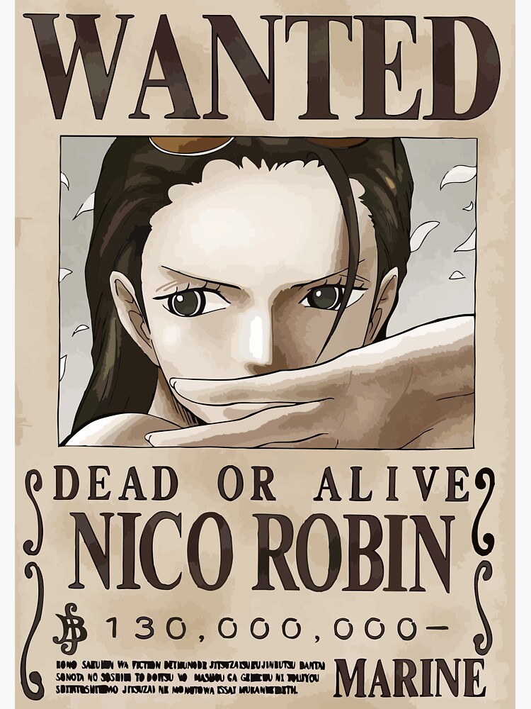 "bounty nico robin" Sticker for Sale by Smithroku2 | Redbubble