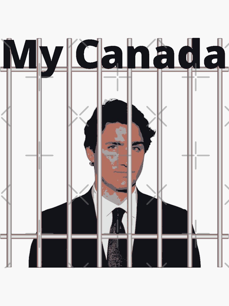 "Trudeau Jail, My Canada" Sticker for Sale by KomarDesigns | Redbubble