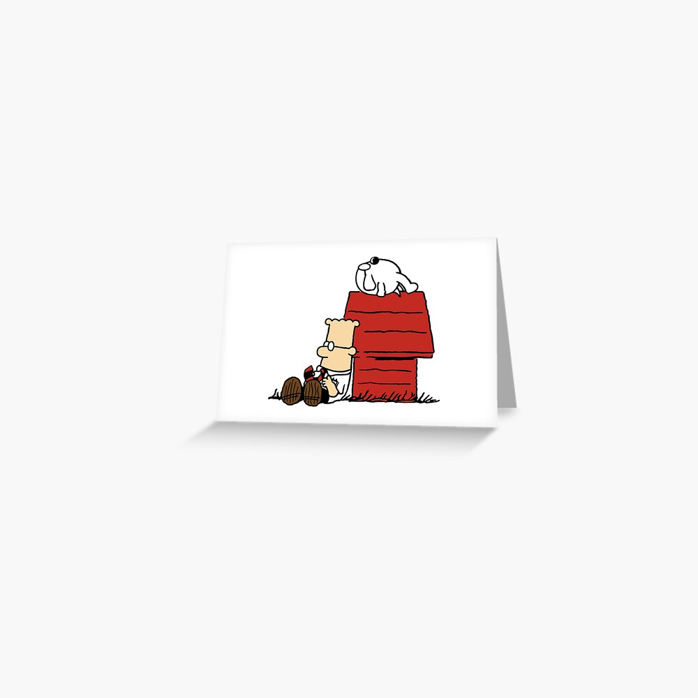 "Dilbert Brown" Greeting Card for Sale by geekfunny | Redbubble
