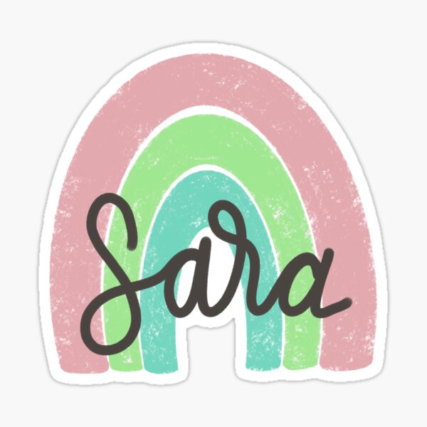 "Sara rainbow" Sticker for Sale by Libbyloohoo0802 | Redbubble