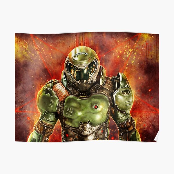 Doomguy Posters | Redbubble