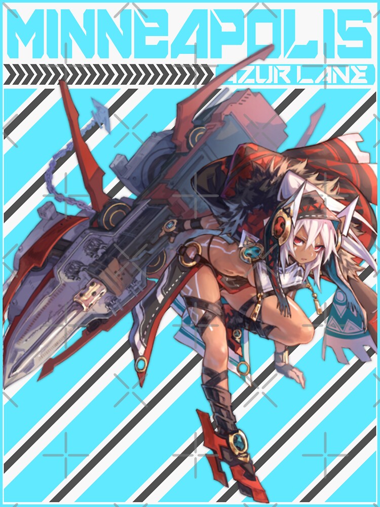 "AZUR LANE MINNEAPOLIS" Sticker by VotreVPX | Redbubble