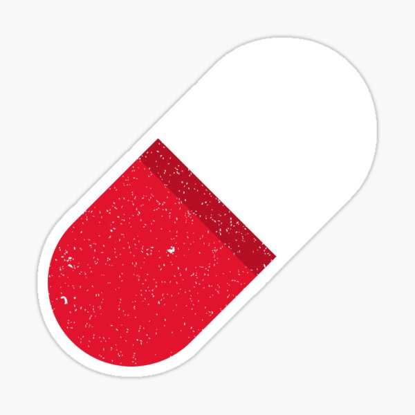 "Take the red pill" Sticker for Sale by QuanticUniverse | Redbubble