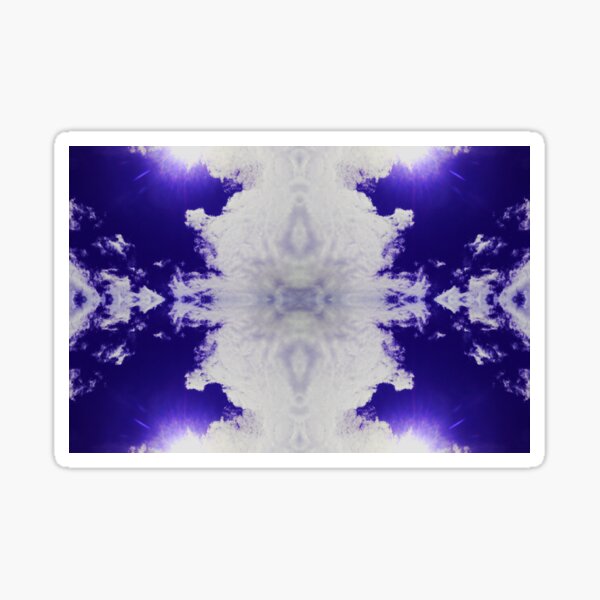 "Blue sky and silver linings." Sticker for Sale by cyndiandrooster ...