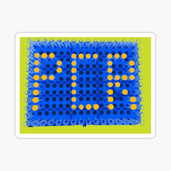 "PCR, pipette tips, lab tech, molecular art" Sticker by TroveLogic ...